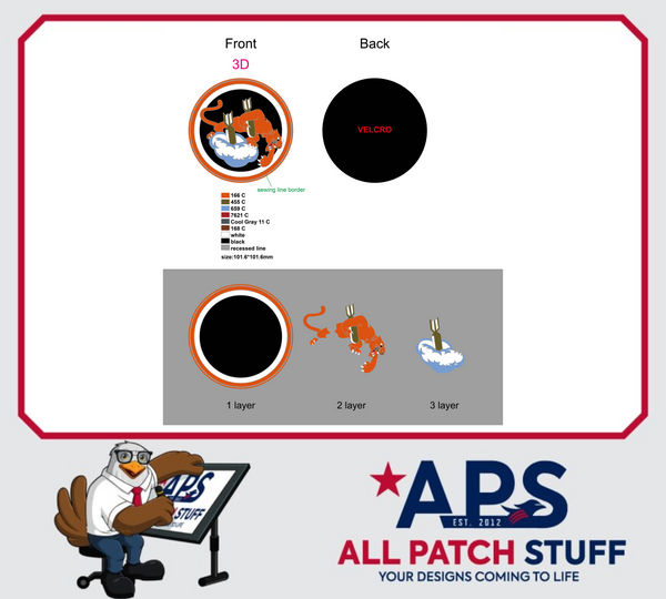 489 Attack Squadron Custom PVC Patch – ALL Patch Stuff