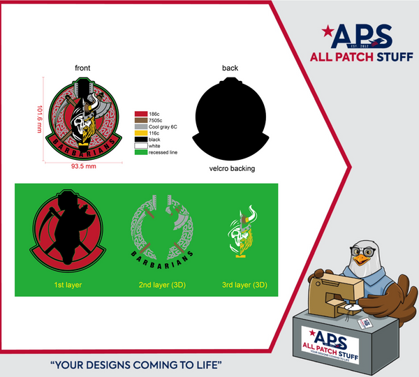 Barbarians PVC Patch – ALL Patch Stuff