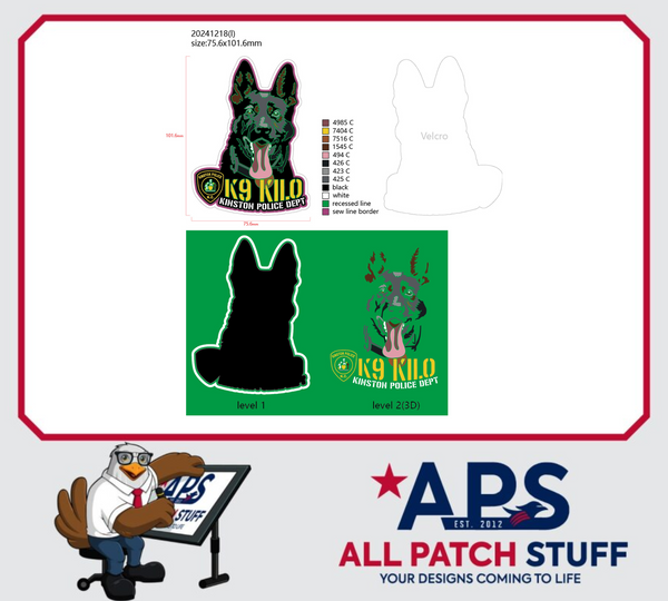 K9 Kilo PVC Patch – ALL Patch Stuff