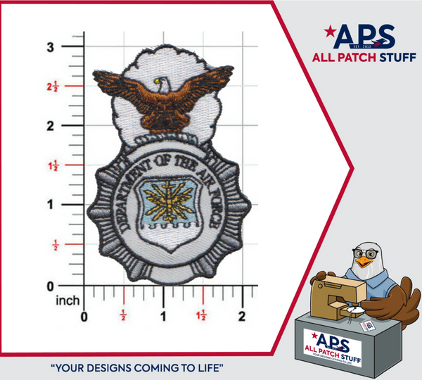 Air Force Security Forces Badge Embroidered – ALL Patch Stuff