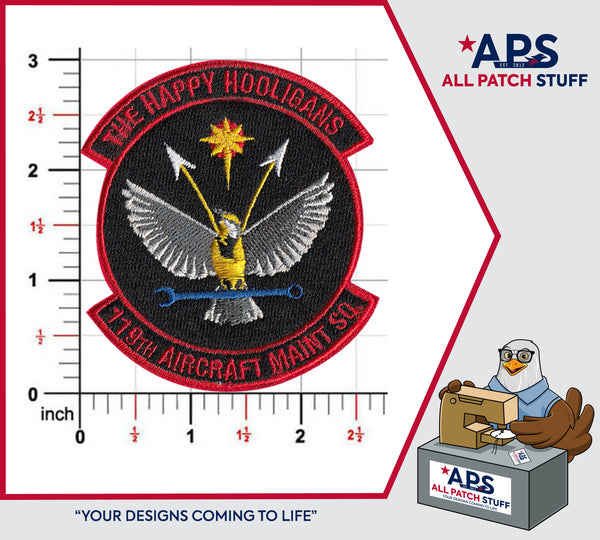 119th AMXS Happy Hooligans Colored Patch – ALL Patch Stuff