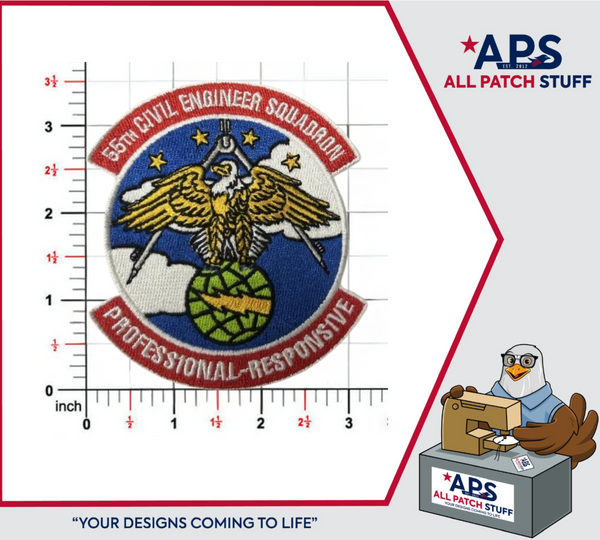 55 Civil Engineer Squadron Colored Patch – ALL Patch Stuff