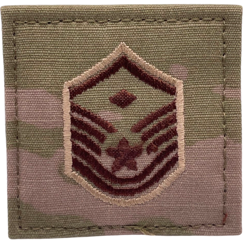 Air Force 3 Color OCP Rank with hook - MSgt First Sergeant (E7/Diamond ...