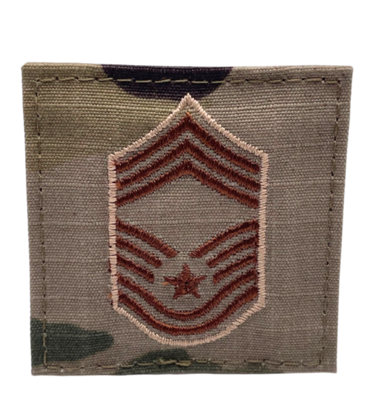 Air Force 3 Color OCP Rank with hook - Chief Master Sergeant (CMSgt/E9 ...