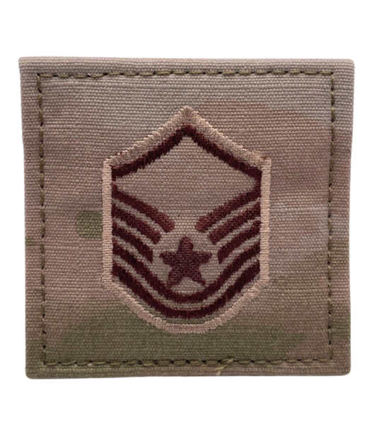 Air Force 3 Color OCP Rank with hook - Master Sergeant (MSgt/E7) - 2 p ...
