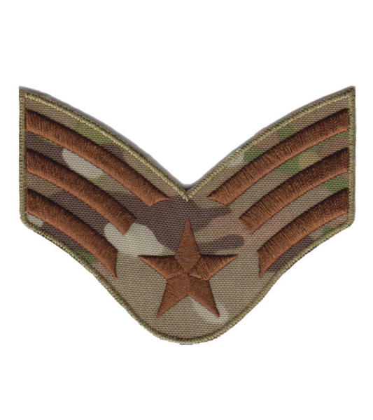 Large Senior Airman (SrA) USAF OCP Rank Patch – ALL Patch Stuff
