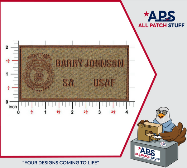 Custom ABS-G Name Tag Badge with AFOSI Shield in OCP Multicam – ALL ...