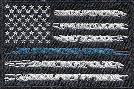 US Flag - Thin Blue Line Custom Patch – ALL Patch Stuff