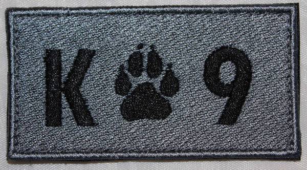 K-9 / K9 Rectangle Light Grey Patch – ALL Patch Stuff