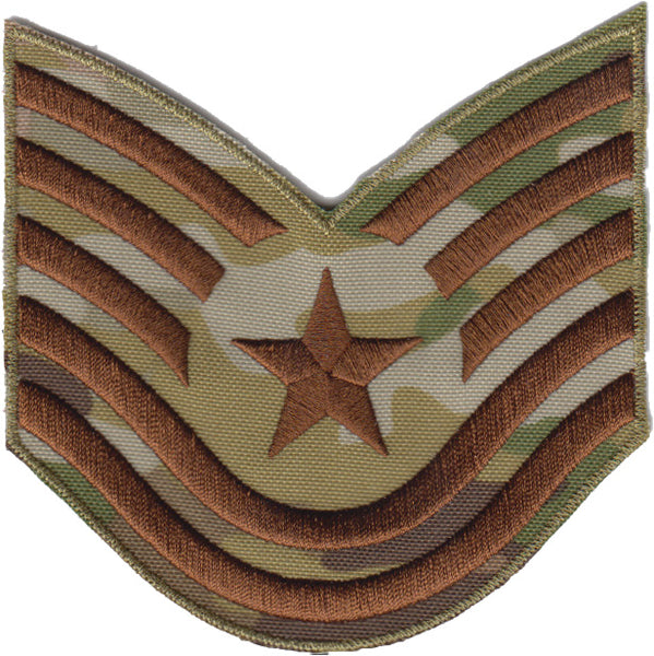 Large Technical Sergeant (TSgt) USAF OCP Rank Patch – ALL Patch Stuff