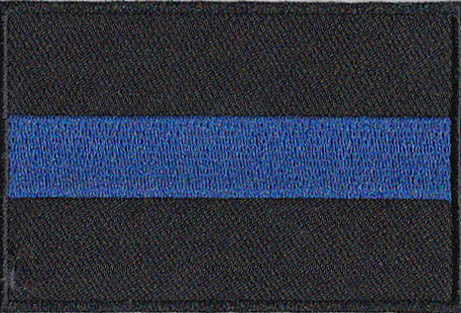 Thin Blue Line Rectangle Patch – ALL Patch Stuff